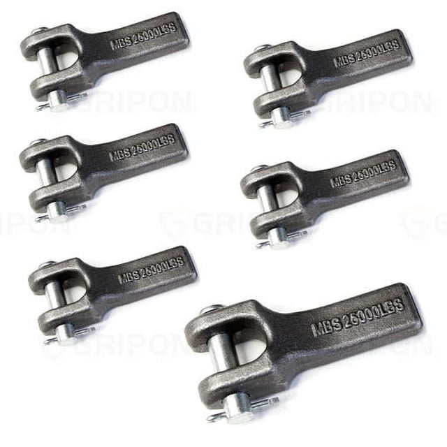 GRIPON (Pack of 6) 3/8 inch Weld-On Safety Chain Retainer for Truck ...