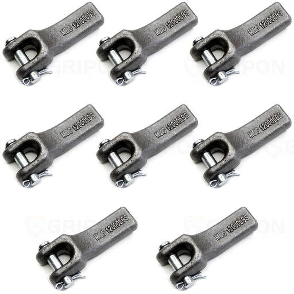 GRIPON (Pack of 8) 5/16 inch Weld-On Safety Chain Retainer for Truck ...