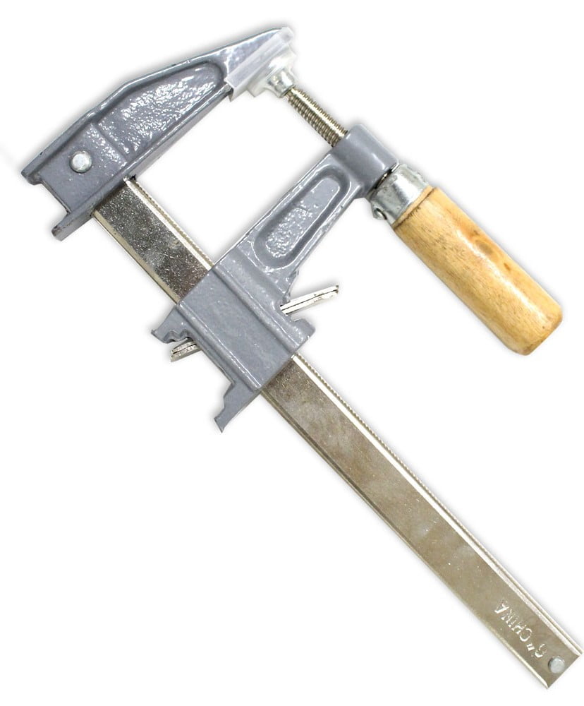 GRIPPICLAMP 6" (15.2 cm) Adjustable Stick F-Clamp | 1.25" (3.2 cm) Fine ...