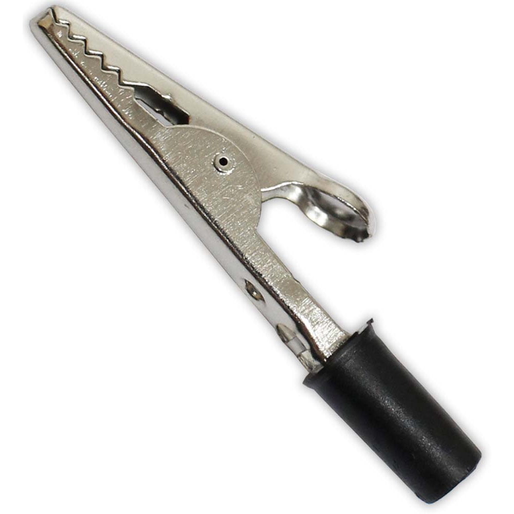GRIPPICLAMP HAWK 24-Piece #2 Alligator Clips | Black PVC Insulated ...