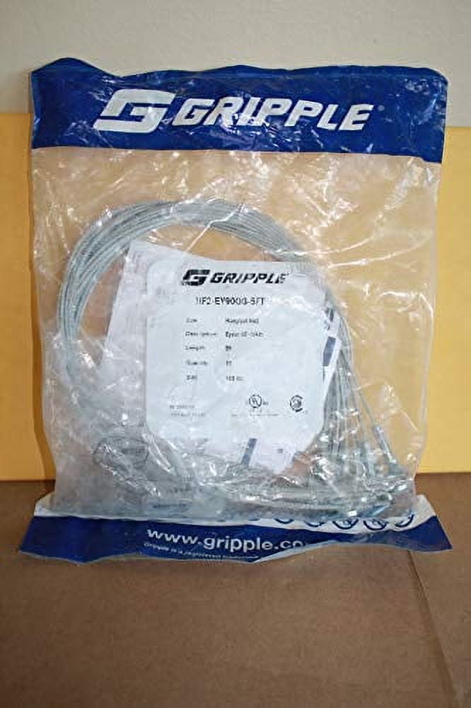 GRIPPLE UL Approved No.2 x 5' 90degree 1-4 Eyelet Hanger (Pack of 10 ...