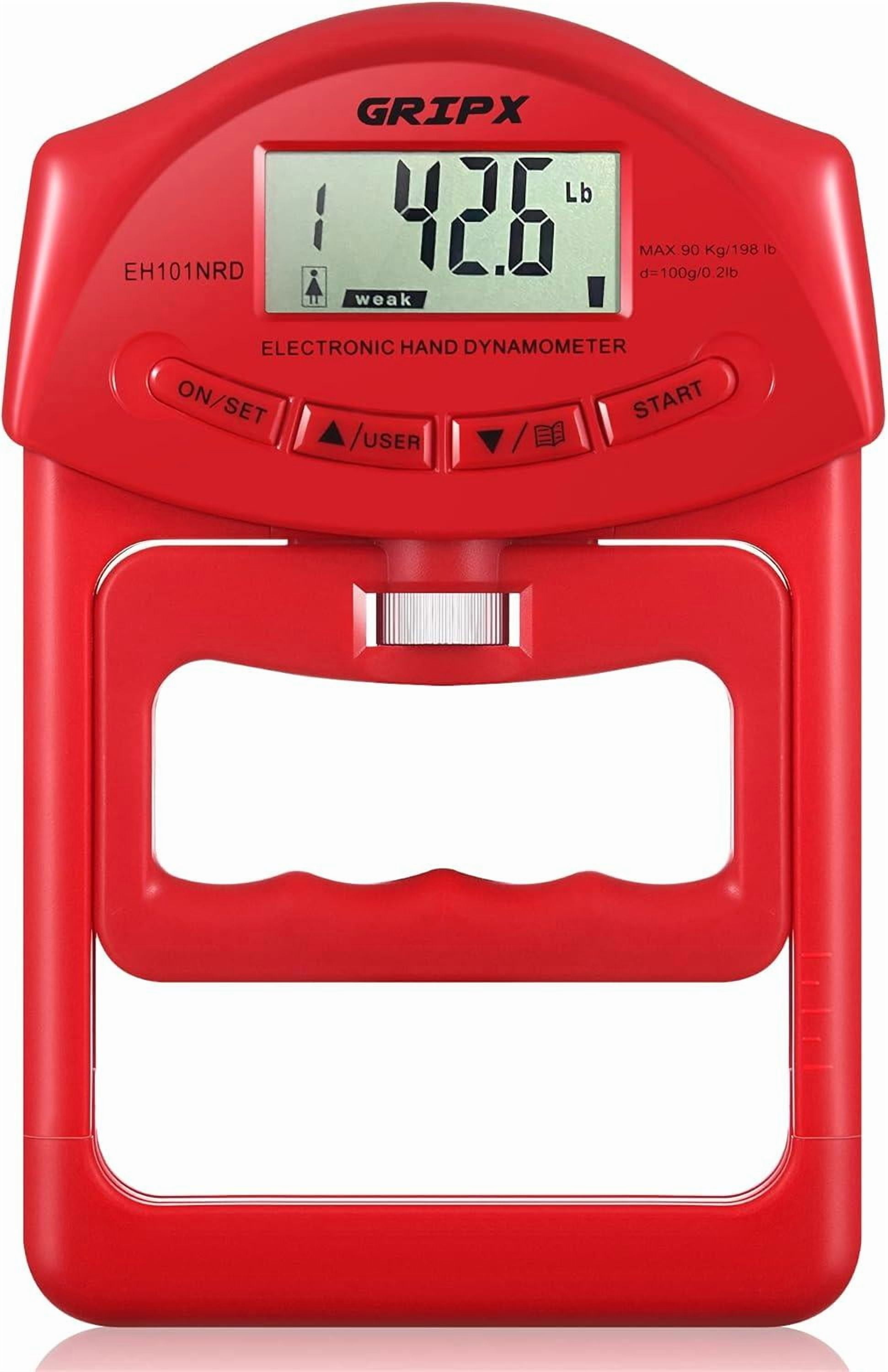 GRIPX Digital Hand Dynamometer Grip Strength Measurement Meter Auto ...