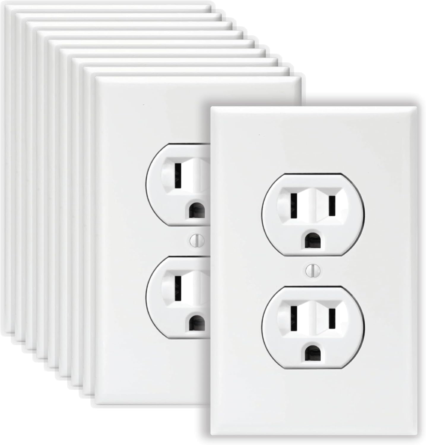 GRITKULTURE Pretend Electrical Outlet Decal Stickers 10 Pack- High ...