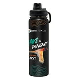 GRITR 24 oz Stainless Steel Vacuum Insulated Water Bottle, Red Label ...