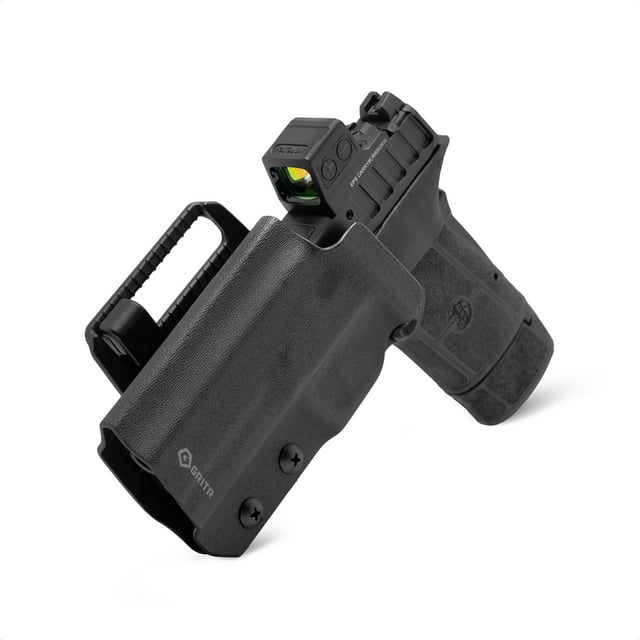 GRITR OWB Kydex Left Hand Holster for S&W M&P Shield EZ 9/380/Equalizer ...