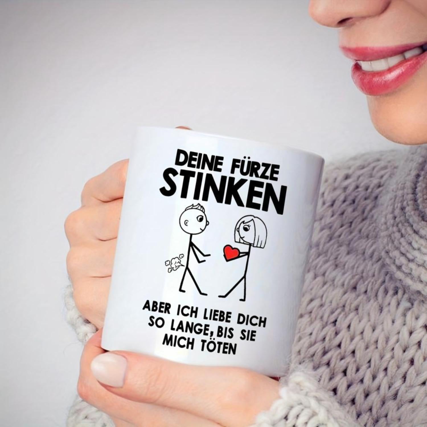 GRITTY LOVE MUG I SURVIVED YOUR GAS STILL ADORE YOU 11oz Ceramic STICK ...
