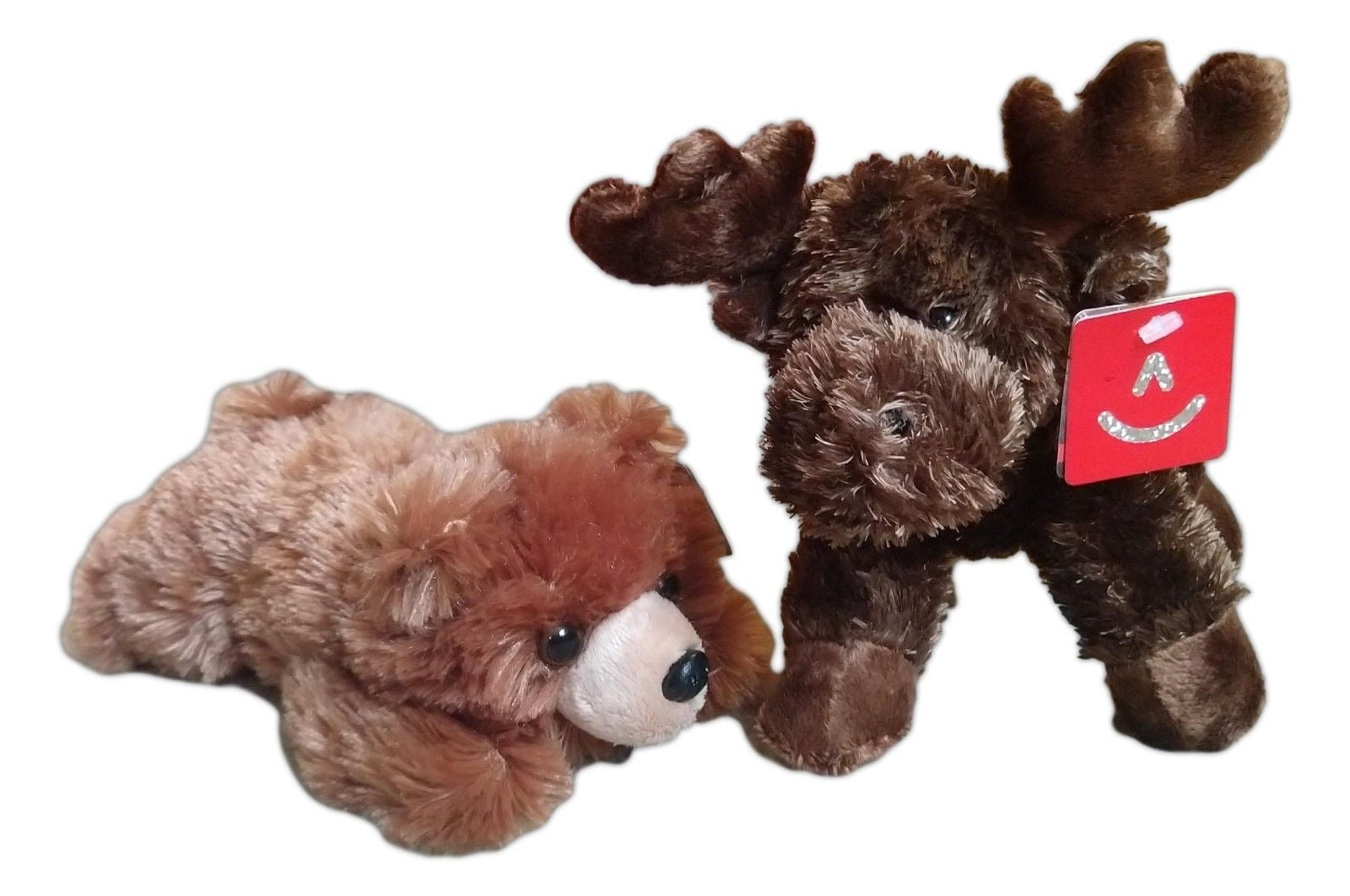 GRIZZLY BEAR & MAXAMOOSE MOOSE Mini Flopsie 8" Stuffed Animal Plush by ...