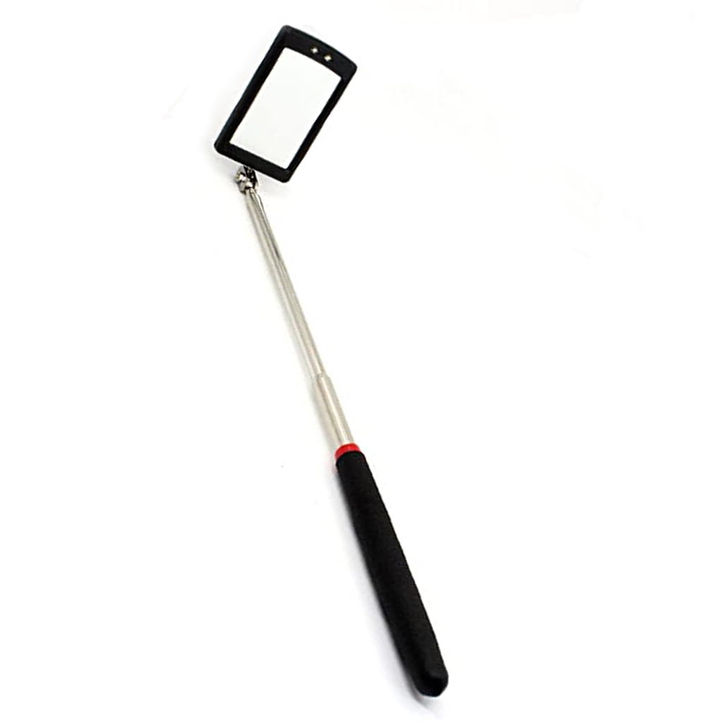 GRJIRAC LED Lighted Mechanic Inspection Mirror Telescoping illuminate ...