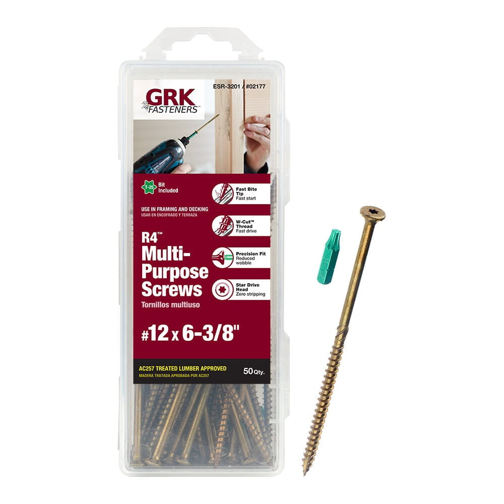 Grk Fasteners R4 Screw Handy-Pak 12 X 6In3/8 - Walmart Business Supplies