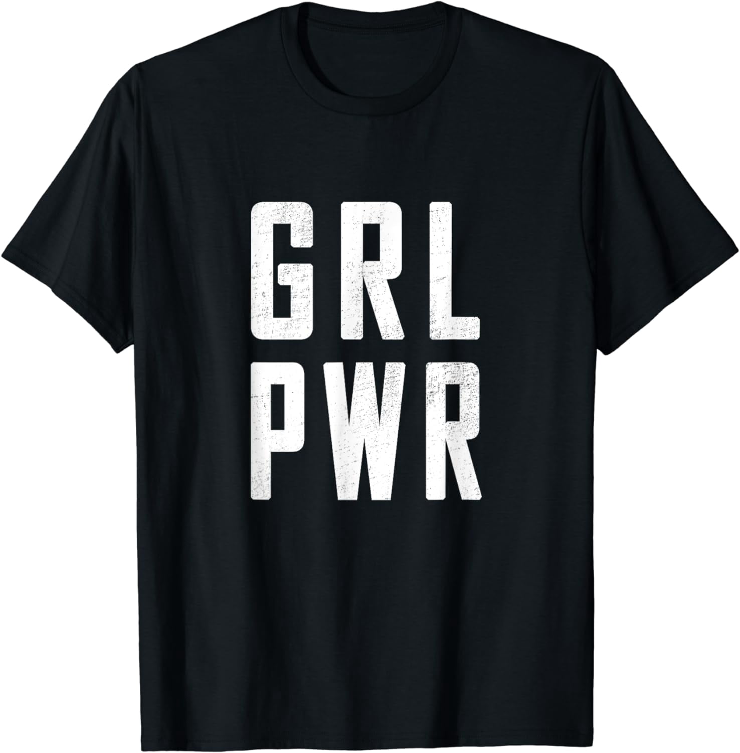 GRL PWR (Girl power) cute slogan T shirt for strong women - Walmart.com