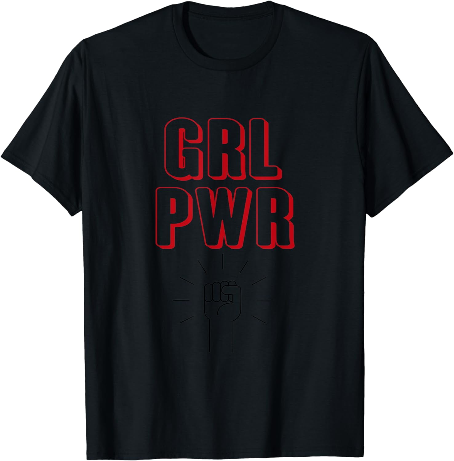 GRL PWR - Woman Rights Quote motivational T-Shirt - Walmart.com