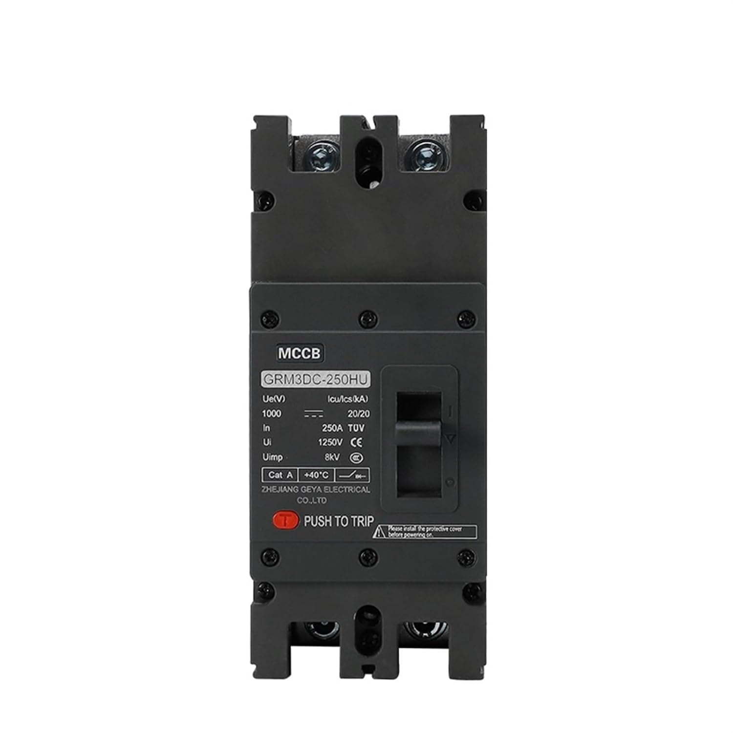 GRM3DC 2P 1000V Ture MCCB Solar Molded Case Circuit Breaker Overload ...