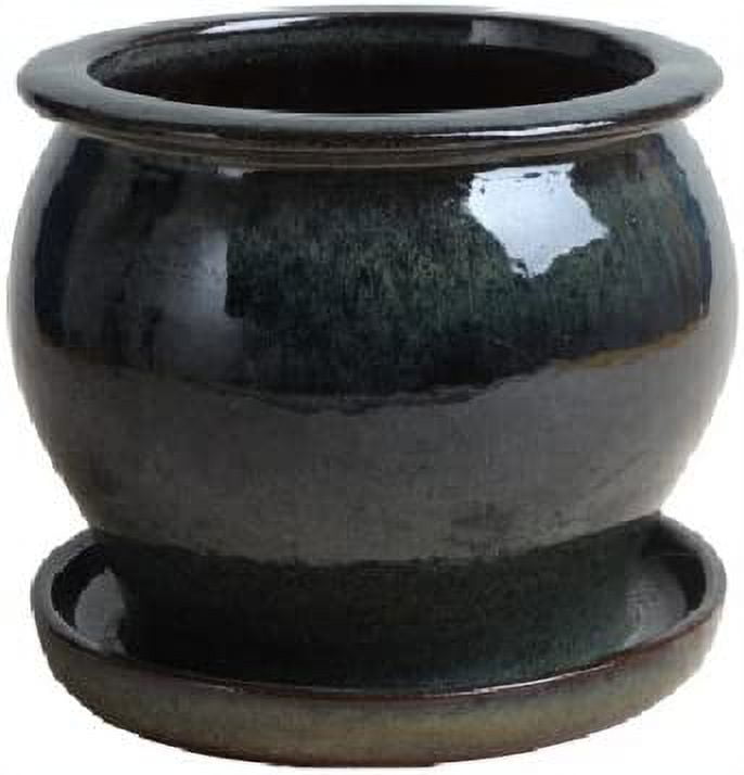 GRN 11" Drip Green Studio Pot - Walmart.com