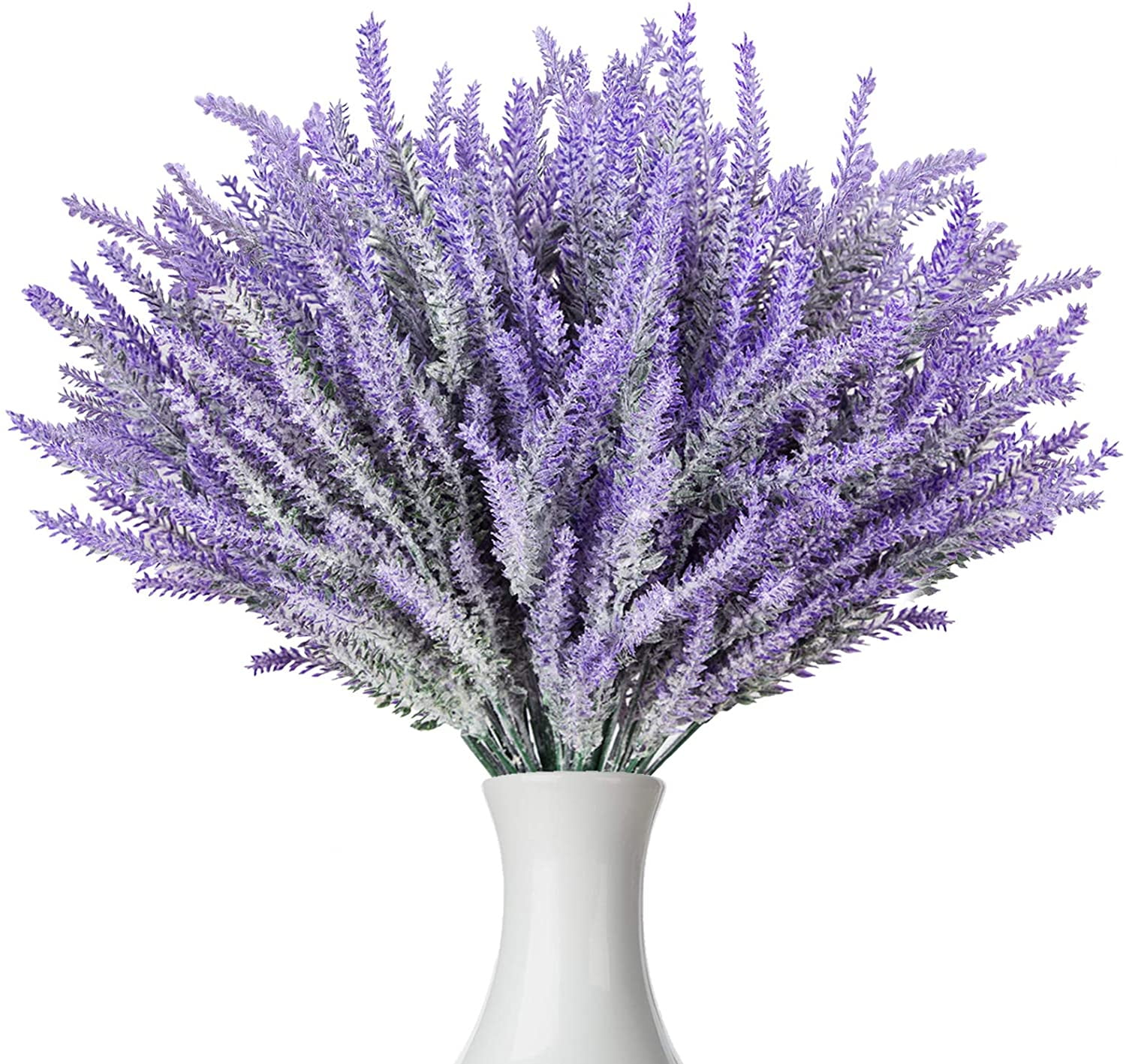 GRNSHTS 12 Bundle Artificial Flowers Fake Lavender Plant, Real Touch ...