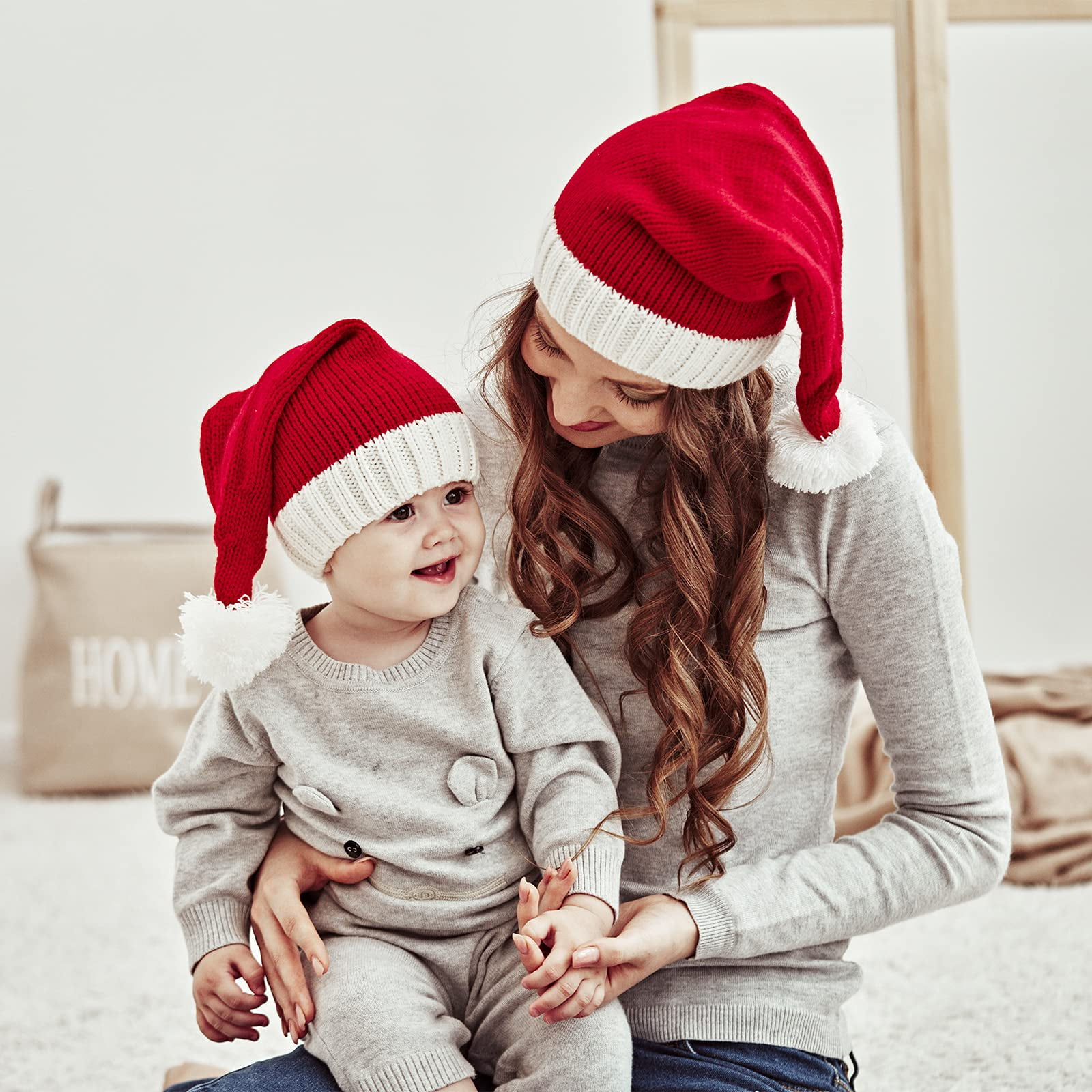 GRNSHTS Christmas Family Matching Hat Winter Knitted Beanie Cap for ...