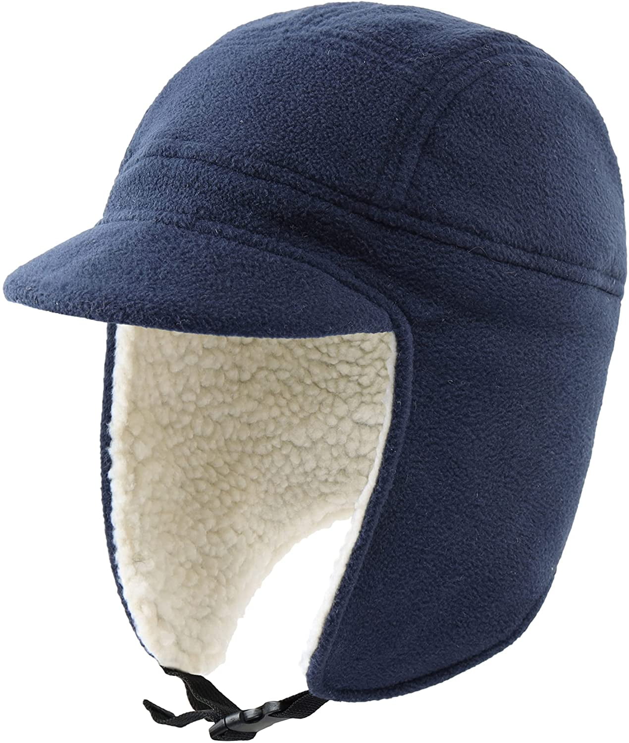 GRNSHTS Unisex Men Women Fleece Warm Winter Earflap Hats With Visor ...