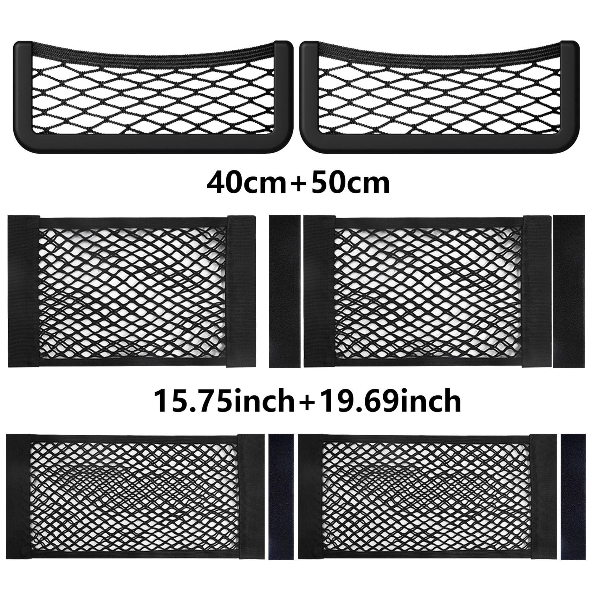 GROBRO7 8Pcs RV Storage Net Pocket Set Include 50cm and 40cm Car Black ...