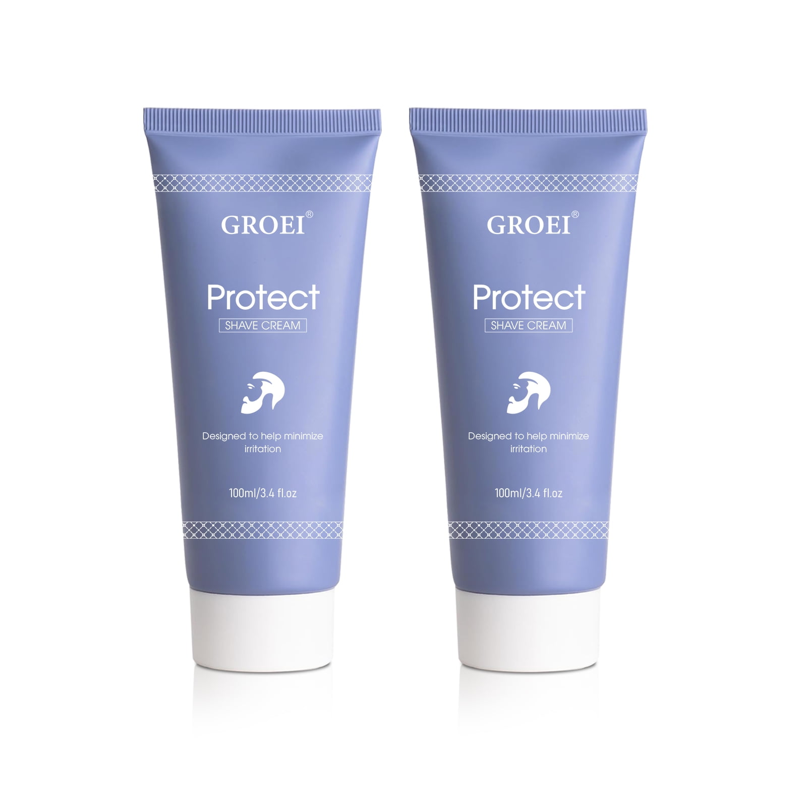 GROEI 2PCS Shaving Shave Cream For Men - Formulated Safe For Sensitive ...