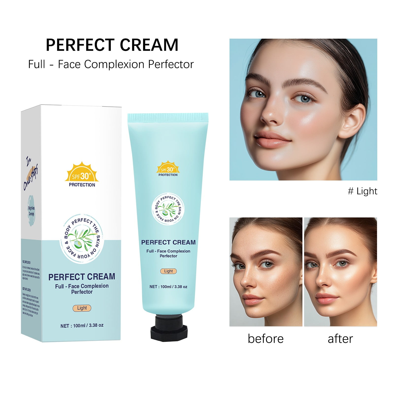 GROEI Tinted Sunscreen SPF50 - 3-in-1 BB Cream with Hyaluronic Acid ...