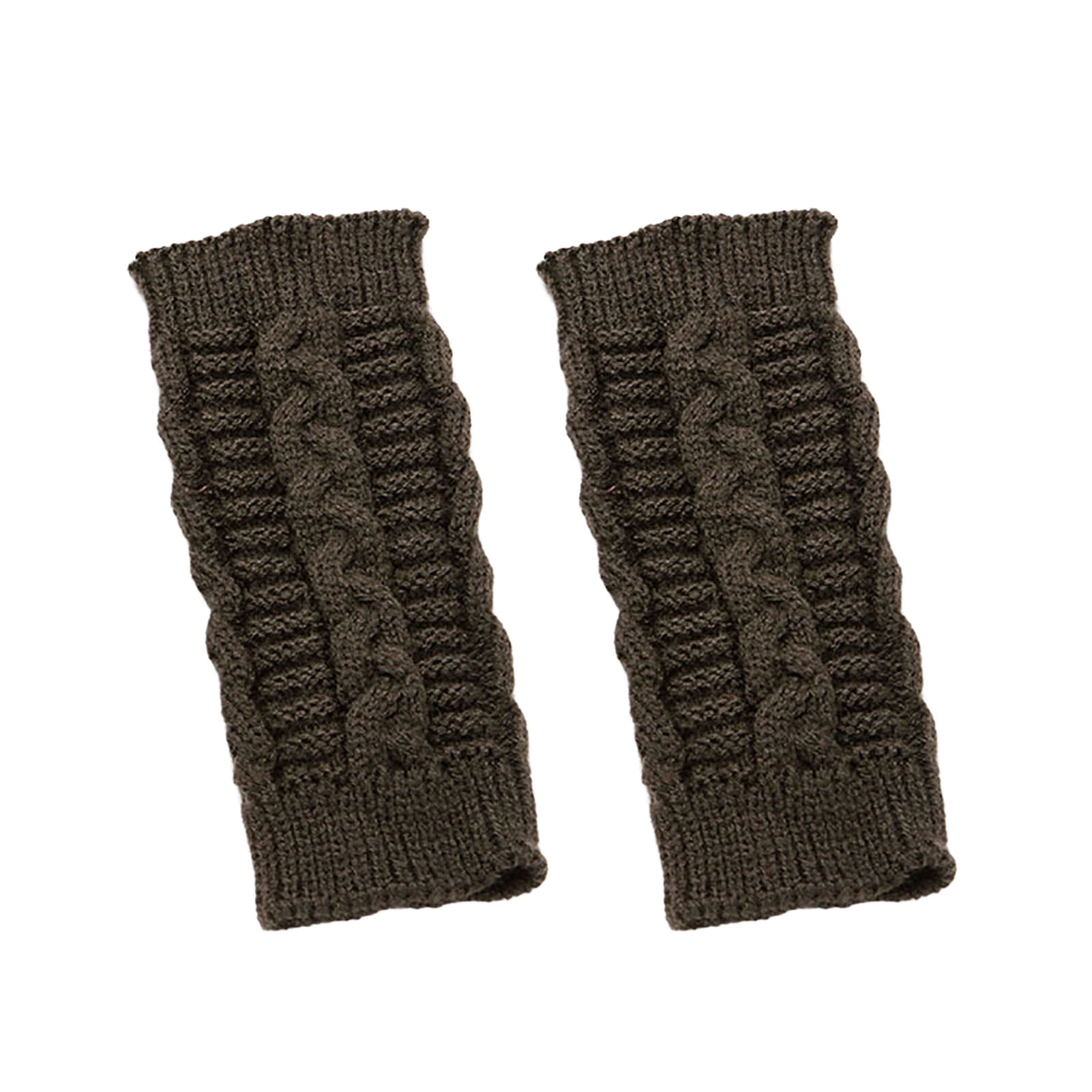GROFRY 1 Pair Fingerless Gloves Half Finger Thick Knitting Windproof ...