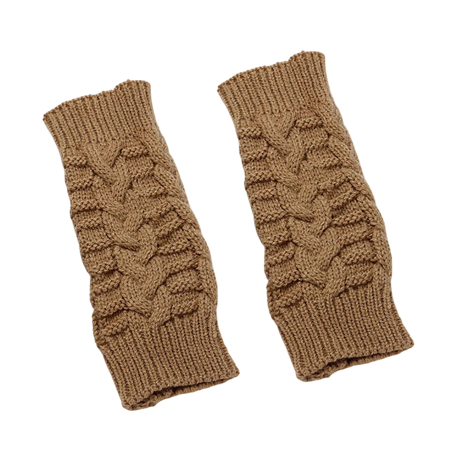 GROFRY 1 Pair Fingerless Gloves Half Finger Thick Knitting Windproof ...