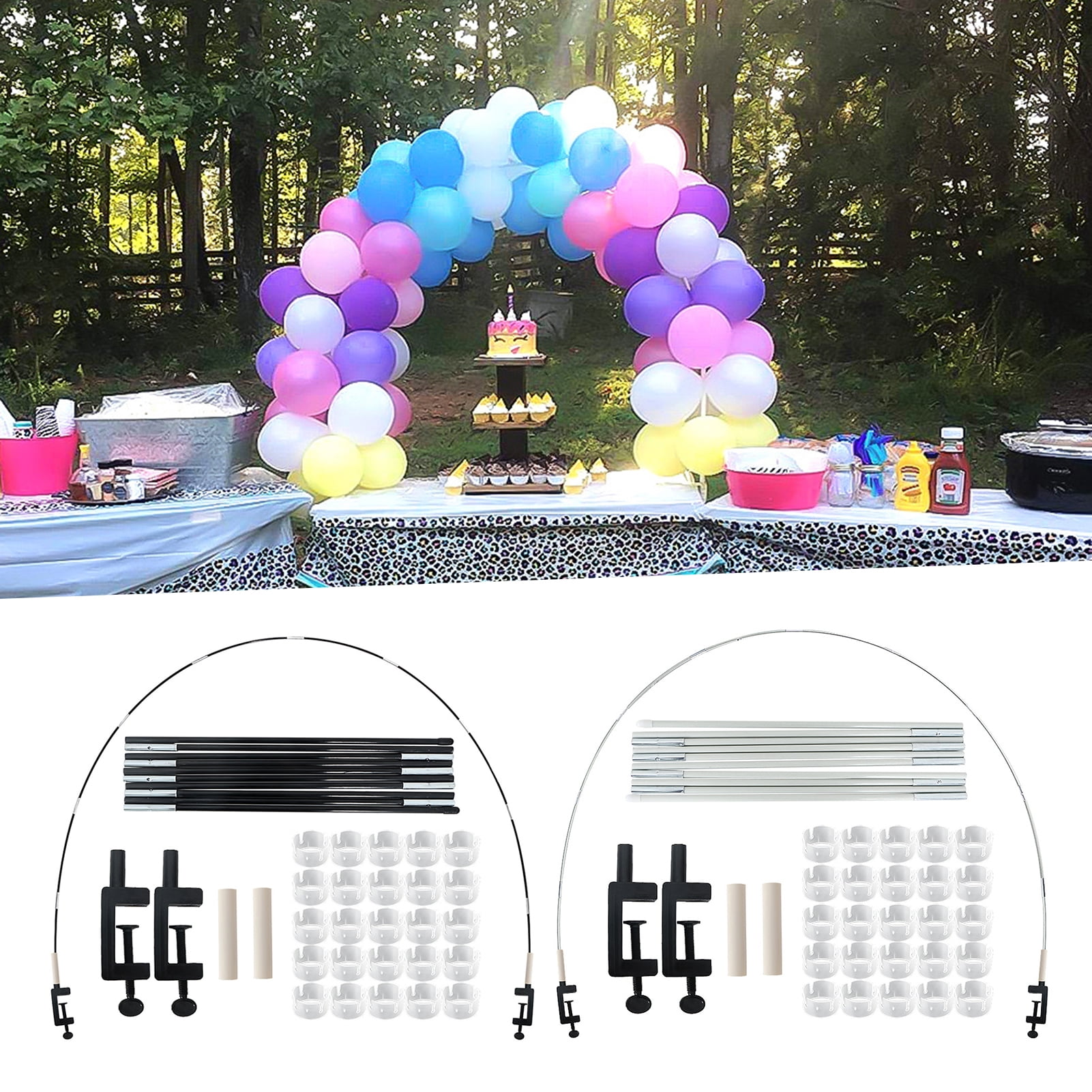 GROFRY 1 Set Balloon Arch Set Adjustable Reusable Plastic Birthday Easy ...