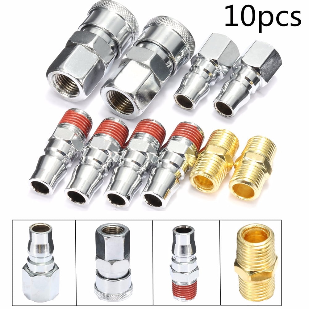 GROFRY 10Pcs 1/4inch Hose Quick Release Air Compressor Connector ...