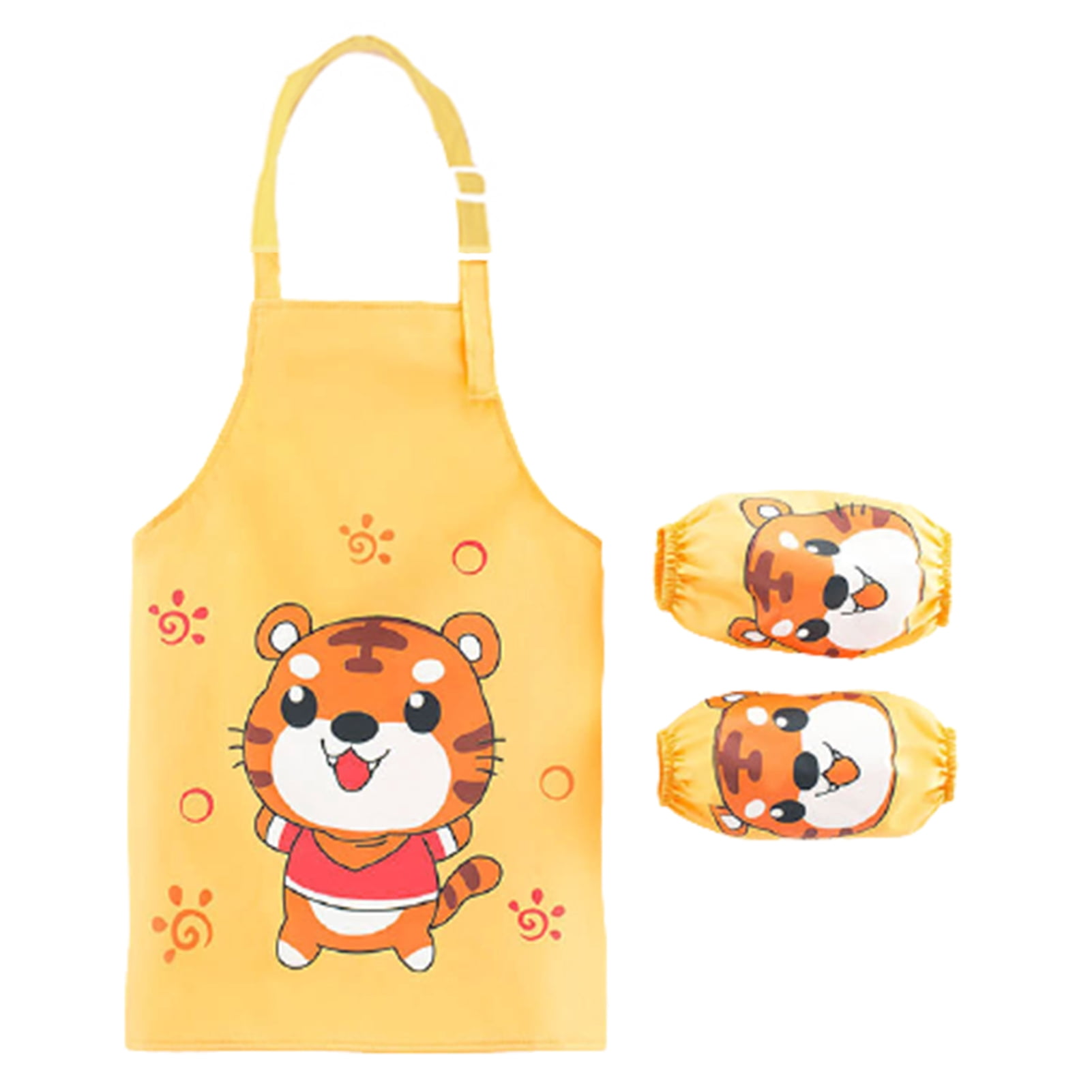 GROFRY 3Pcs/Set Children Apron Cartoon Character Pattern Waterproof ...