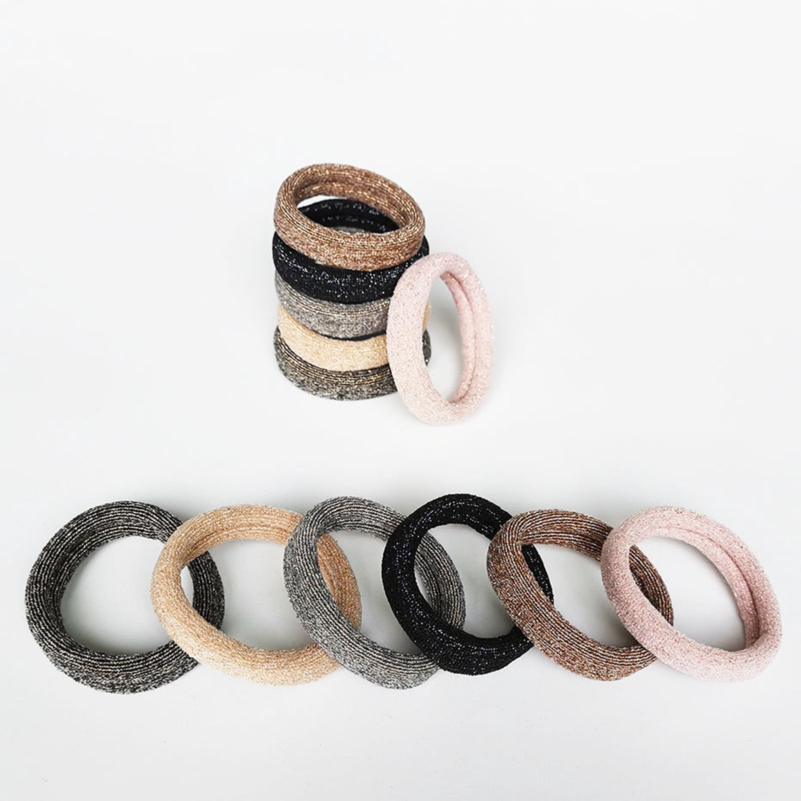 GROFRY 5cm Hair Band Seamless Widened Glitter Shiny Stretch Hair ...