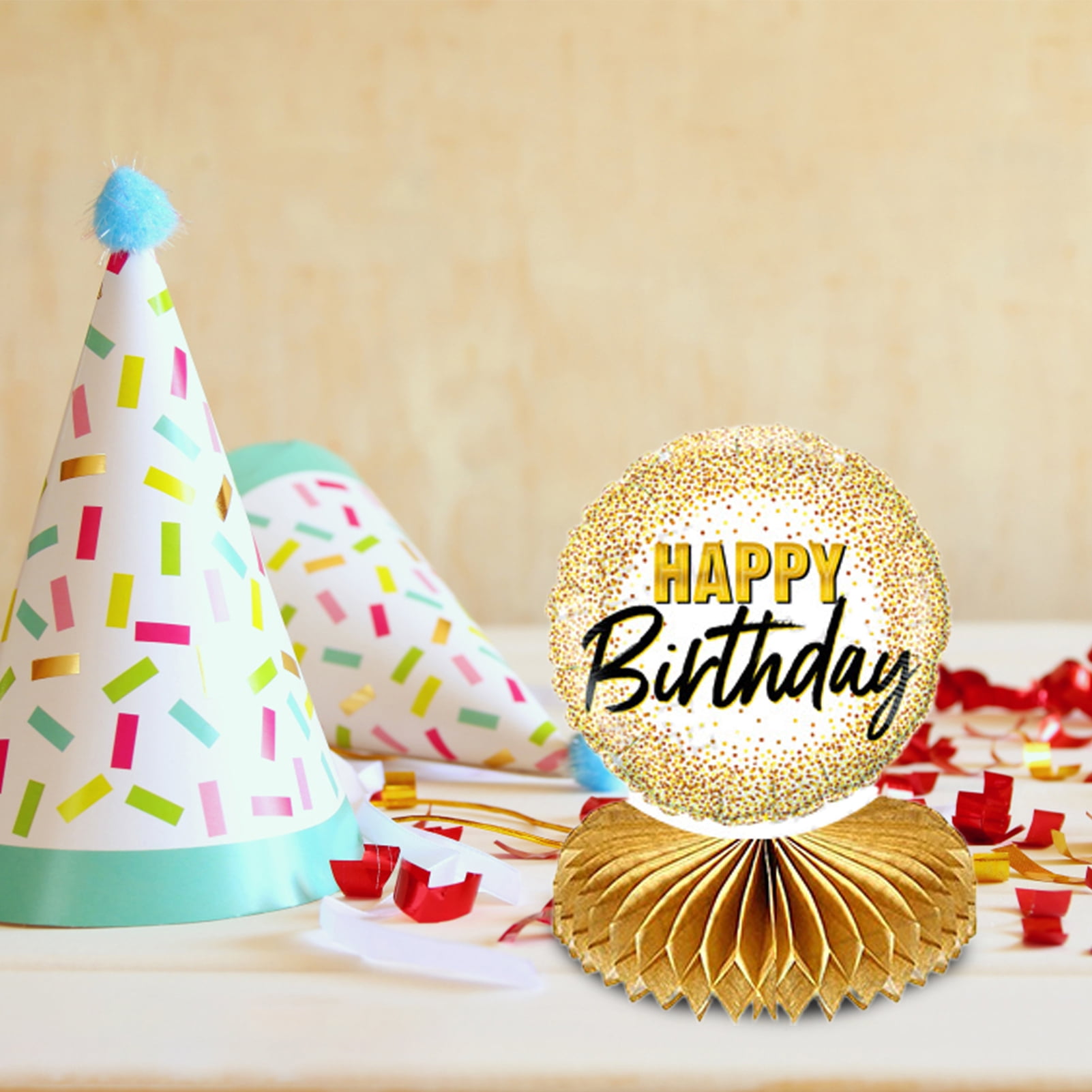 GROFRY 8Pcs Party Decoration Innovative Happy Birthday Themed Paper ...