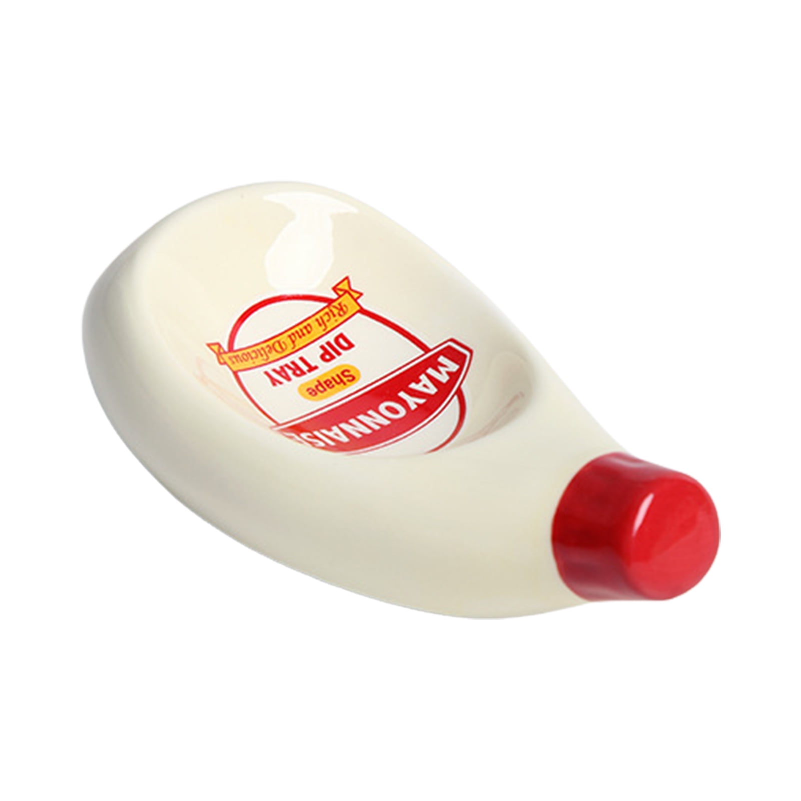 GROFRY Dipping Dish Eye-catching Unique Shape Ceramic Tomato Ketchup ...