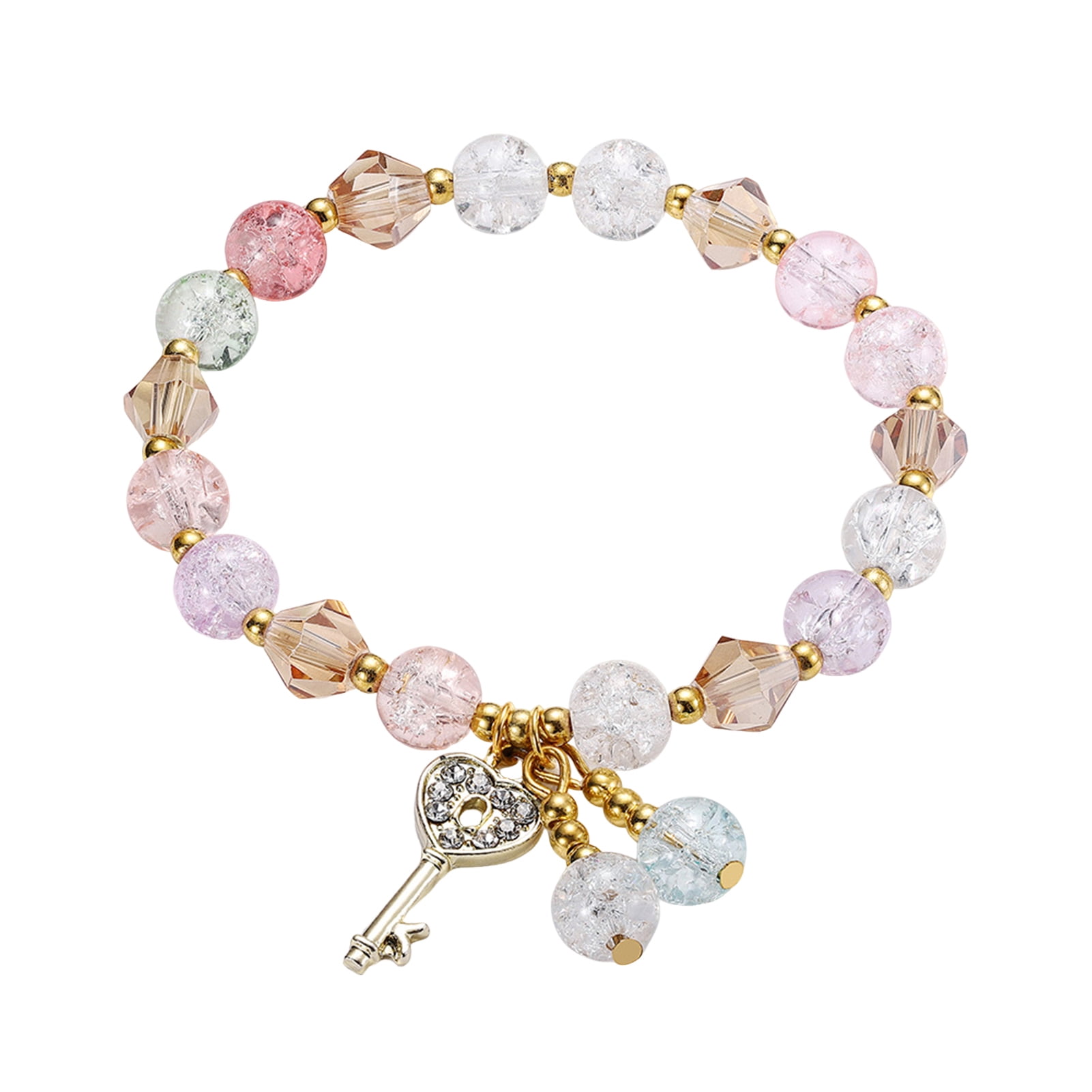 GROFRY Lucky Bead Bracelets for Women Handmade Vintage Jewelry Strand ...