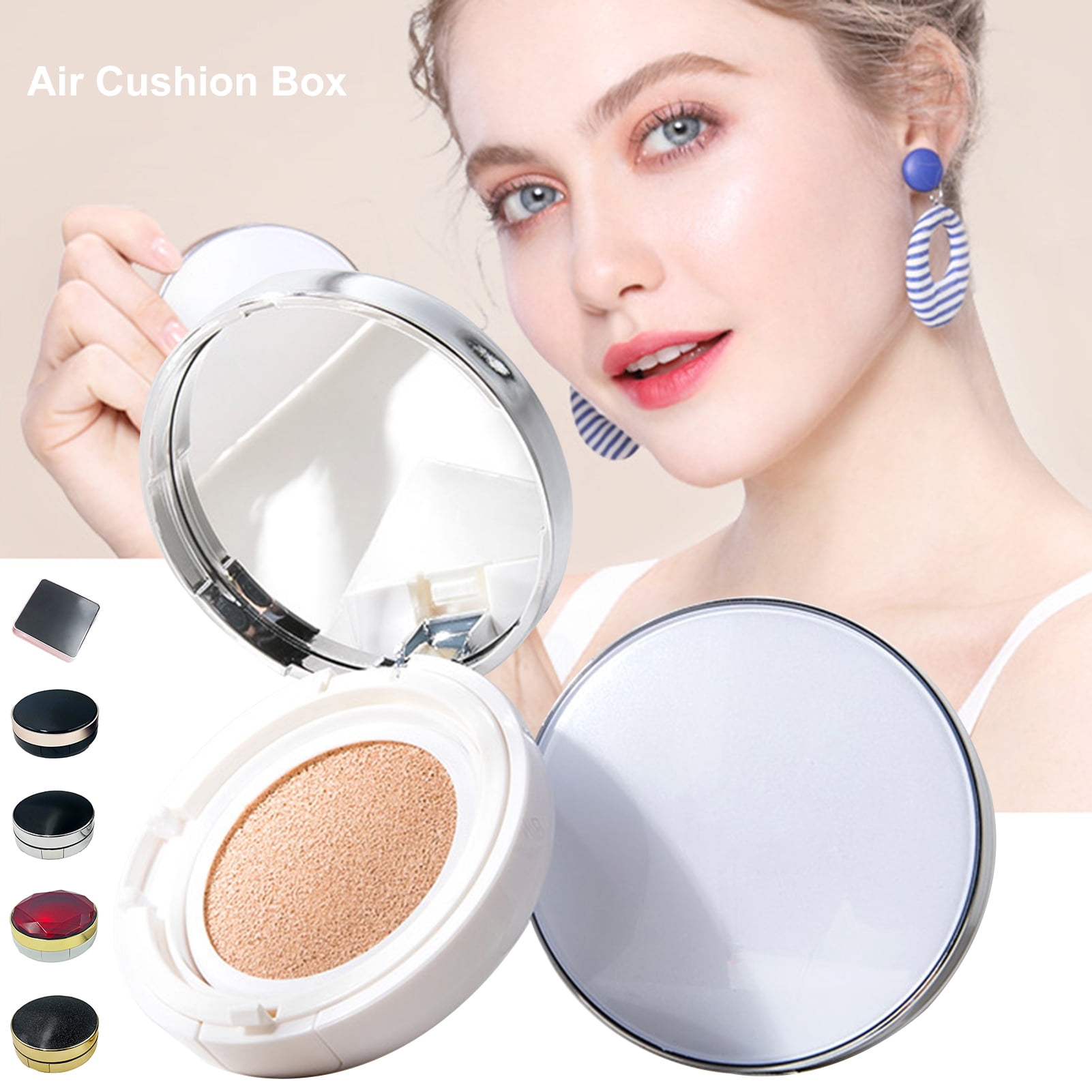 GROFRY Makeup Air Cushion Dispenser with Powder Puff BB Cream Liquid ...