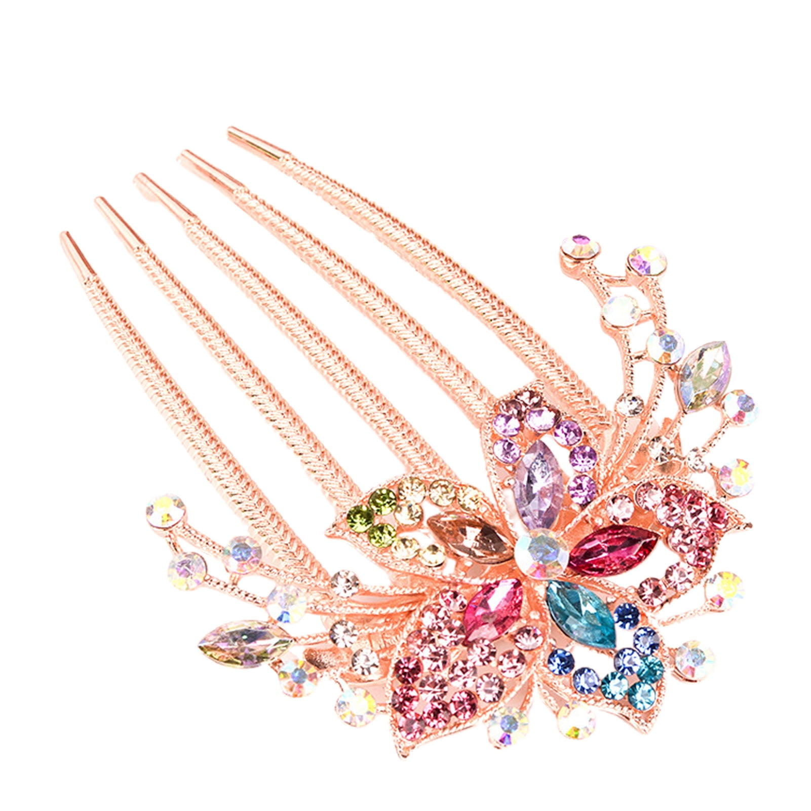 GROFRY Rhinestone Hair Comb Anti Slip Elegant Hair Styling Accessories ...