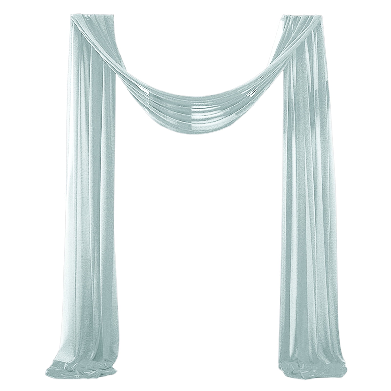 GROFRY Wedding Arch Drape Chiffon Curtain Drapery Tulle Drapery Draping ...