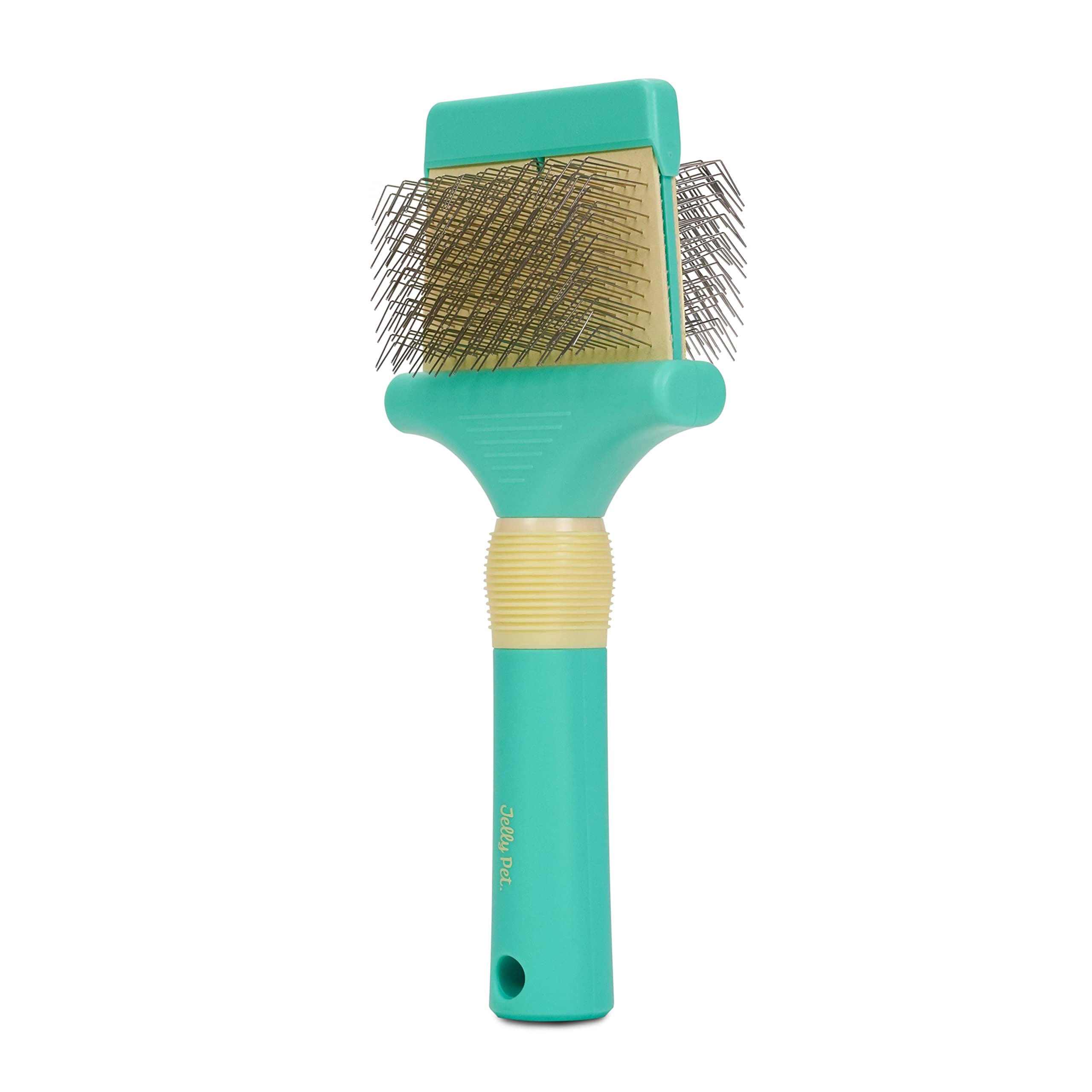 GROOMERSPRO Jelly Pet Double Sided Slicker Brush, Longer Pin, Flexible ...