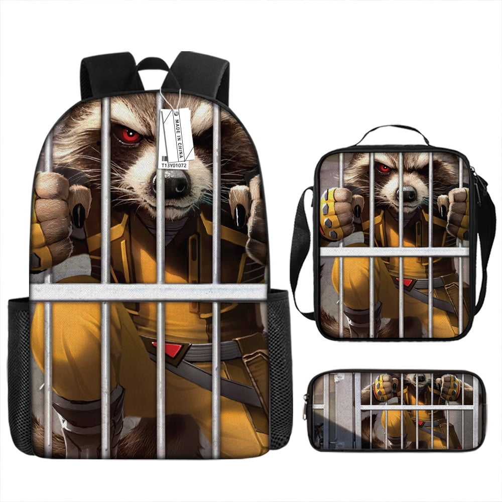GROOT Anime Backpacks Sets, Cartoon Laptop Backpack with Shoulder Bag ...