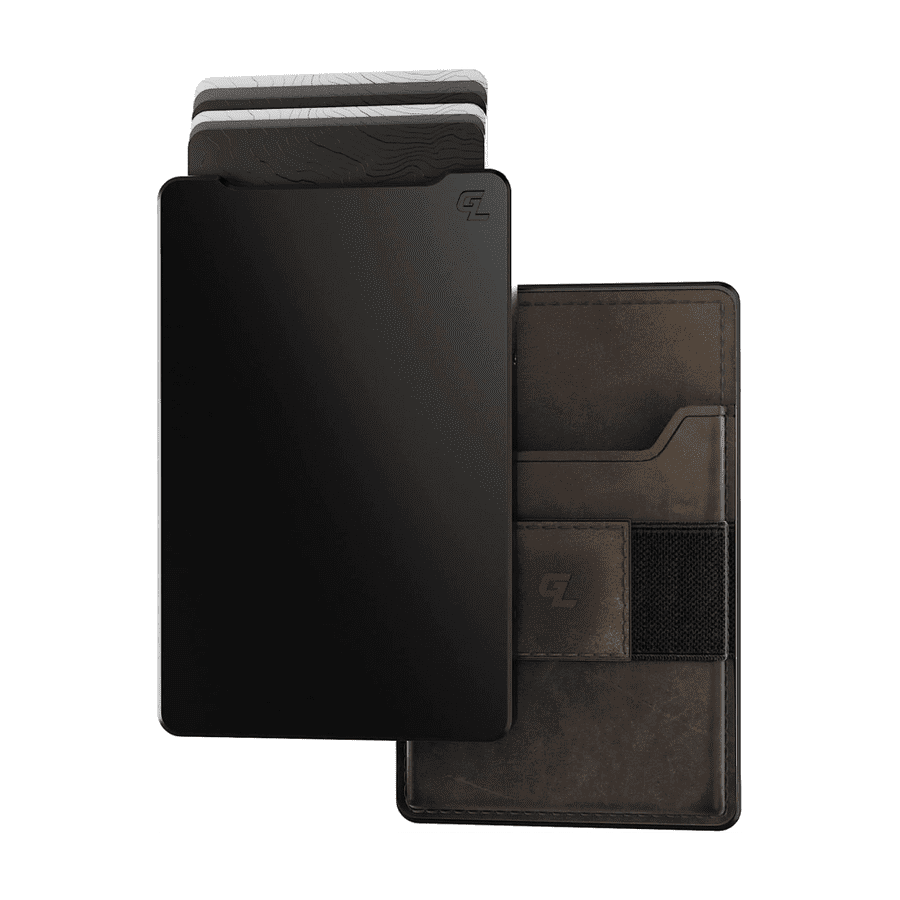 GROOVE LIFE Wallet Midnight/Brown Leather - Walmart.com