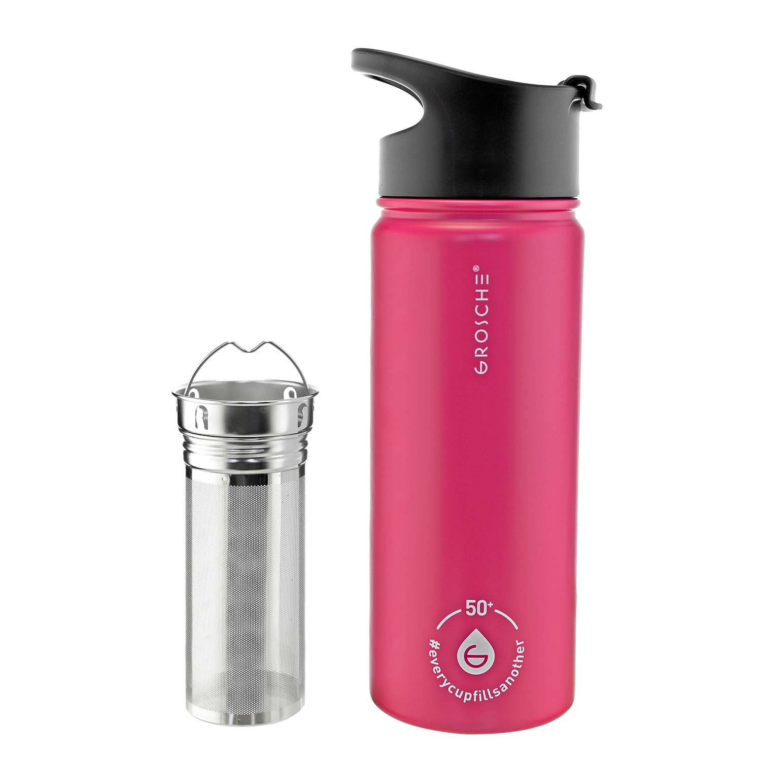 GROSCHE Chicago Stainless Steel Tea Infuser Flask | Beverage Bottle ...