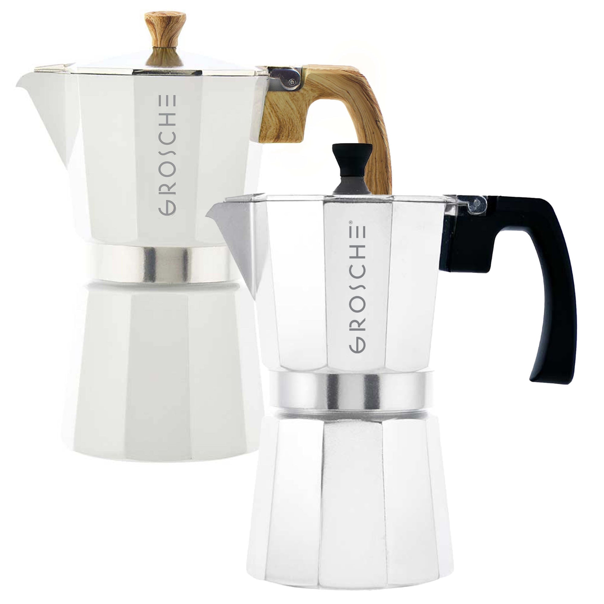 GROSCHE MILANO Stovetop Espresso Maker, Moka Pot, 6 Espresso Cups ...