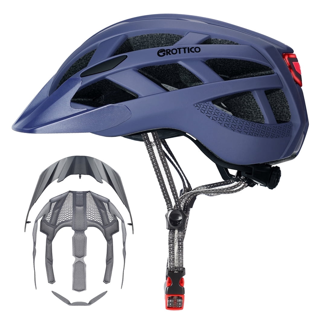 GROTTICO Adult-Men-Women Bike Helmet with Light -Mountain Road Bicycle ...