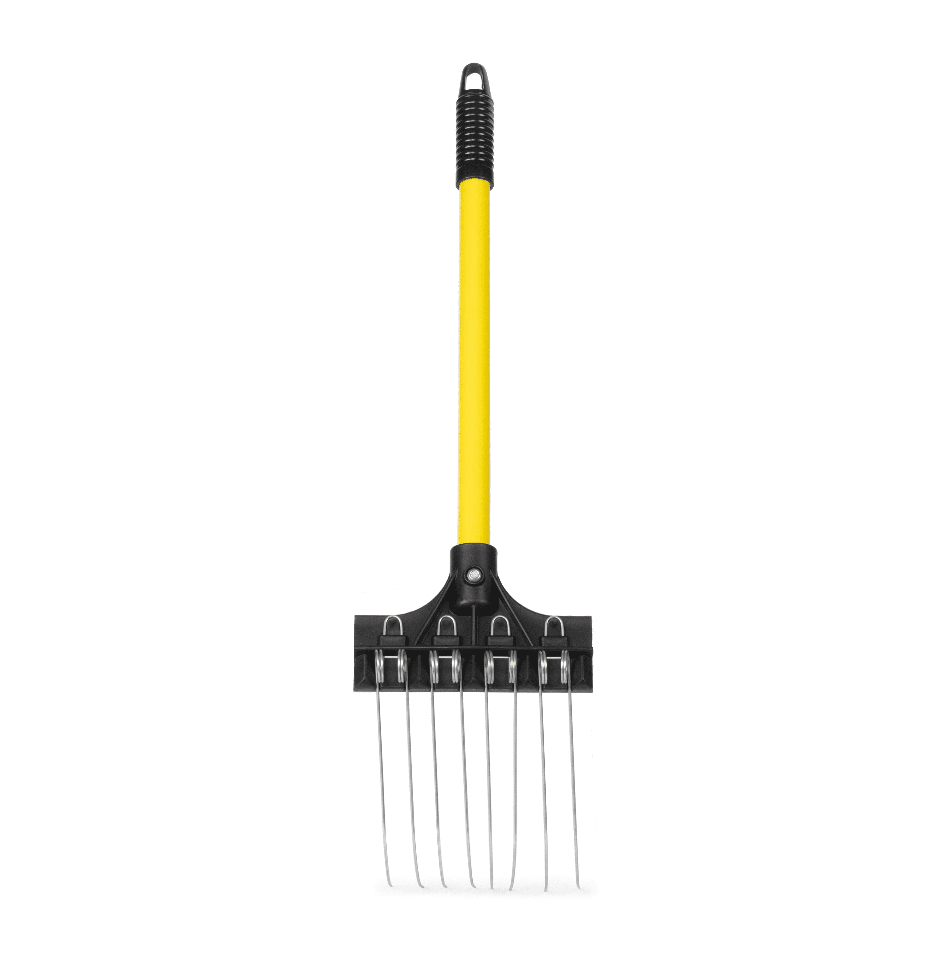 THE GROUNDSKEEPER II Mini Rake 18-inch Lightweight Fiberglass Handle, 6 ...
