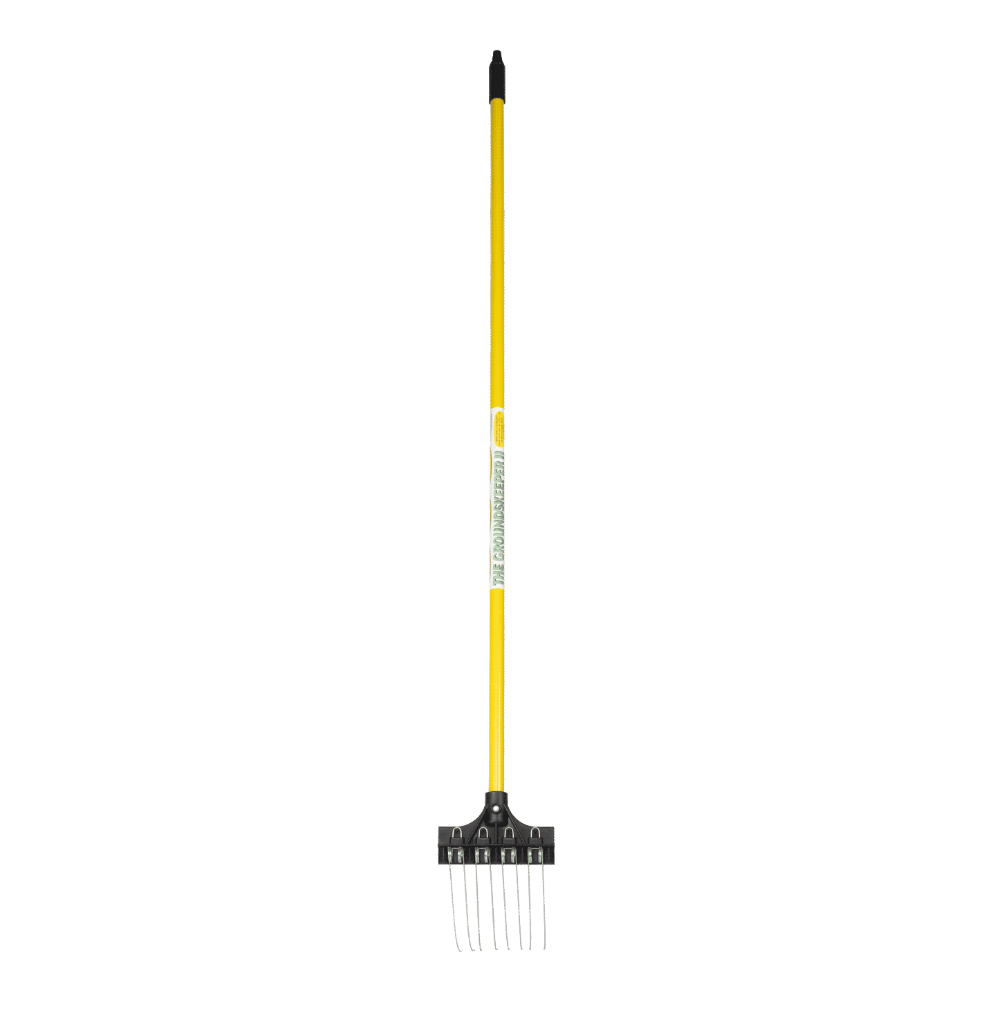 THE GROUNDSKEEPER II Mini Rake 55-inch Lightweight Fiberglass Handle, 6 ...