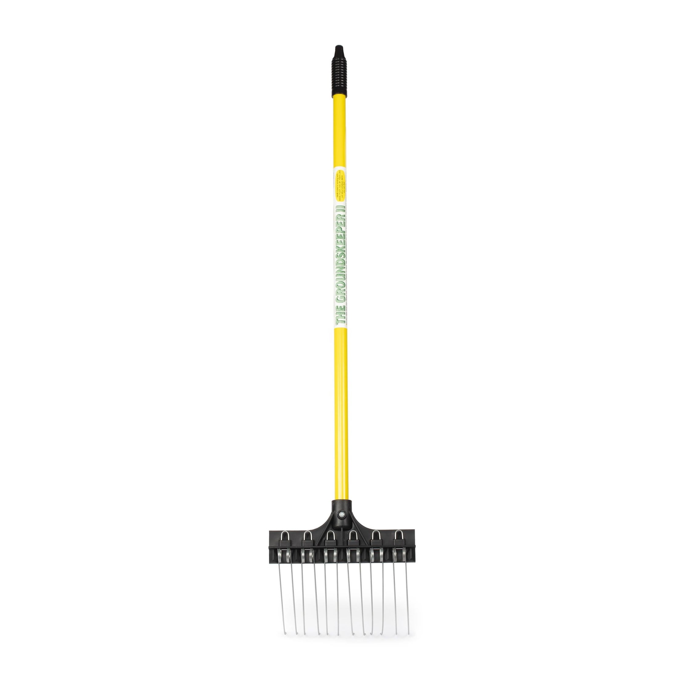 THE GROUNDSKEEPER II Shrub Rake 36-inch Lightweight Fiberglass Handle ...
