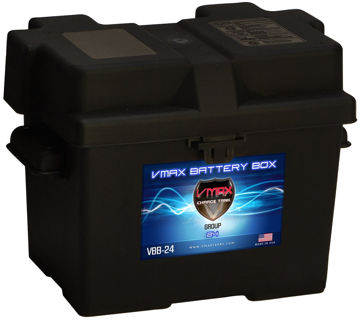 VMAXTANKS Group 24 Battery Box, Deep Cycle Case Holder for Trolling ...