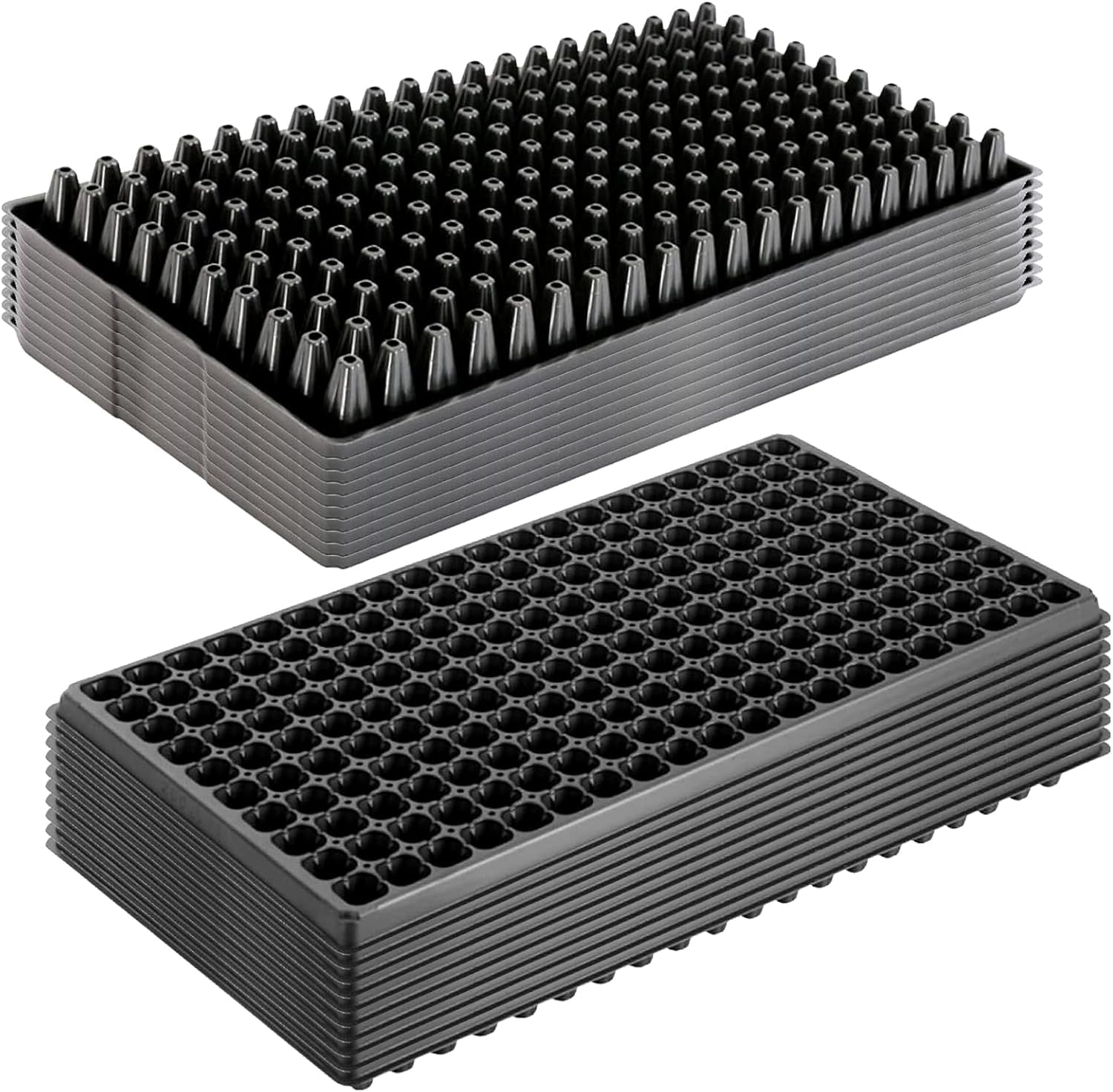 GROW-GREEN 200 Cell, 20pcs-Pack Thick Durable Self-Nursery Farmer Flats ...