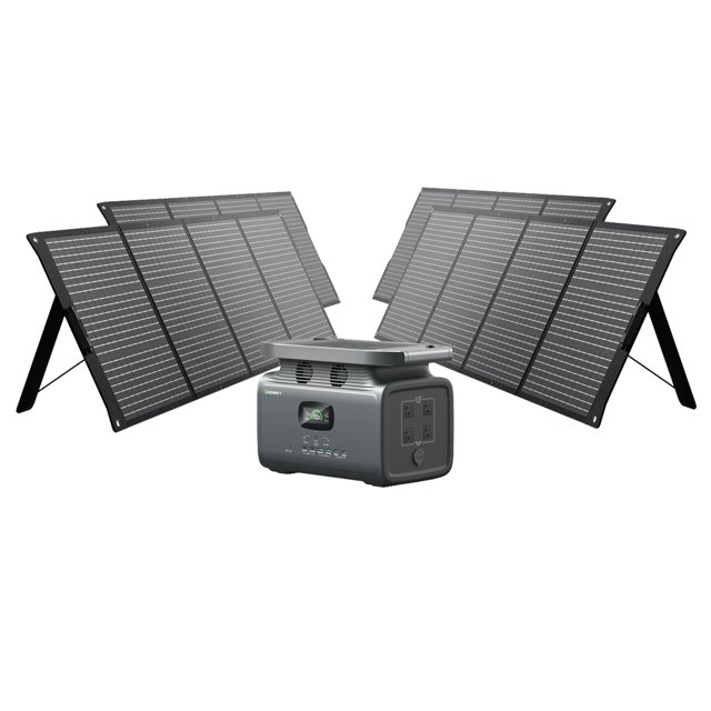 GROWATT INFINITY 1500 Power Station, 1512Wh, 2000W AC, 800W Solar Panel ...