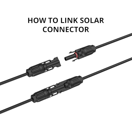 GROWATT Solar Panel Extension Cable 1 Pair, 20AWG 9.8Ft Solar Extension ...