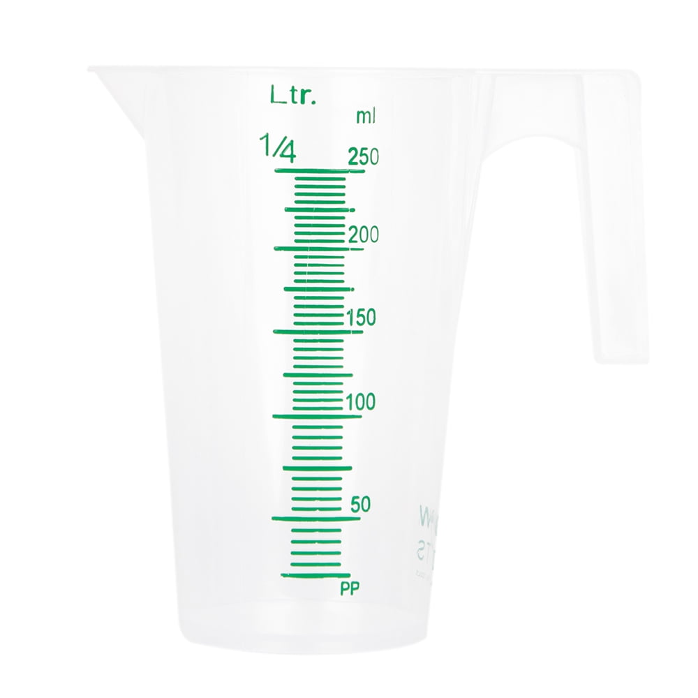GROWDOTS 250ml Measure Pitcher Food Grade Plastic Graduated Measuring ...