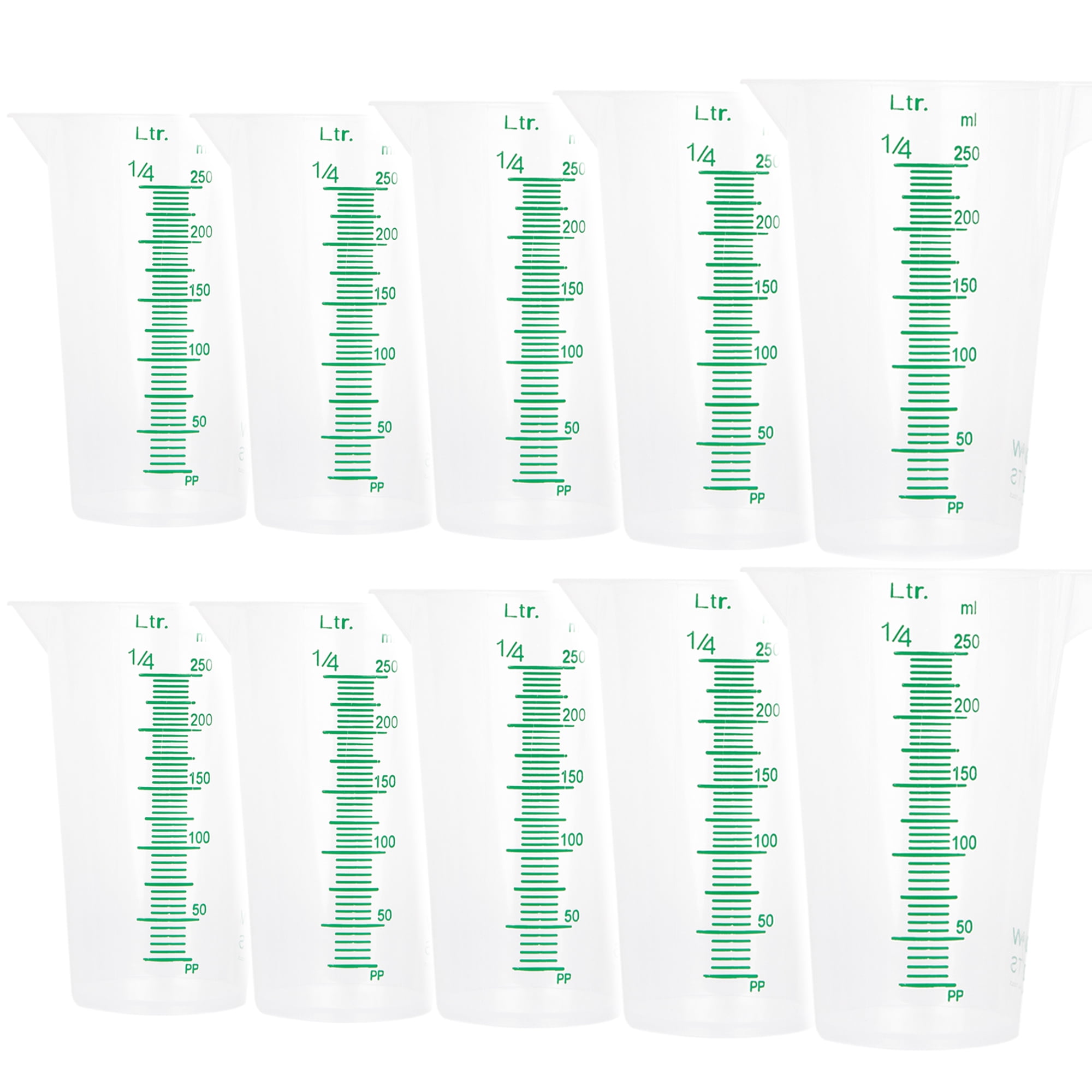 GROWDOTS 250ml Measure Pitcher Food Grade Plastic Graduated Measuring ...